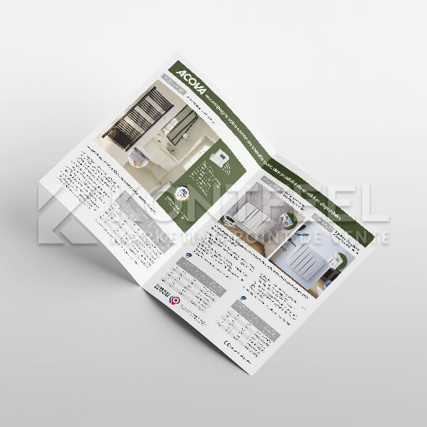 Dépliant 4 Pages A5 avec PLV porte flyers en carton